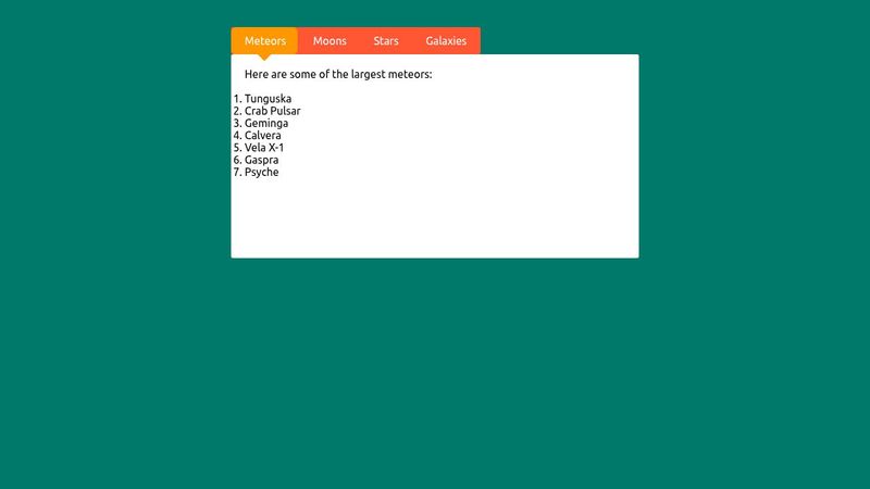 Pure Javascript Nice Tabs