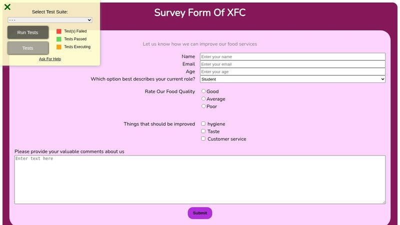 Responsive Web Design Projects - Build a Survey Form