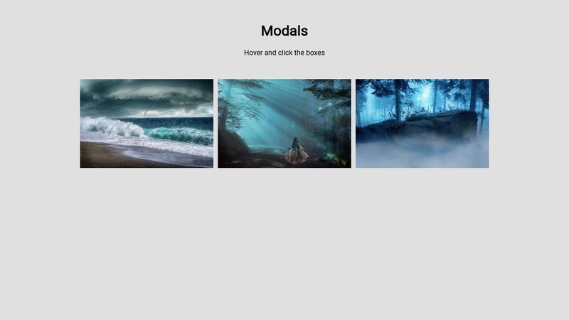 Modal - without bootstrap