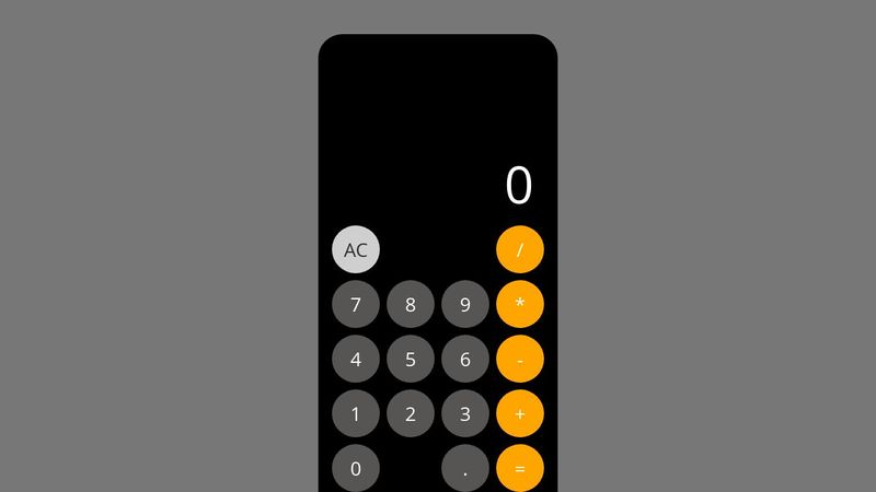 iPhone X Calculator with Vanilla JavaScript