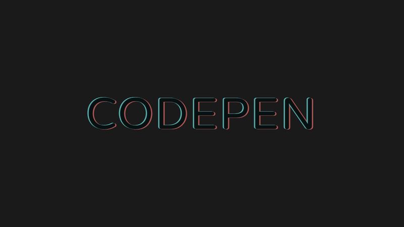 CodePen Text Effect