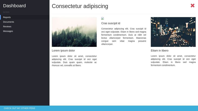 CodePen - Pure CSS3 Parallax Menu