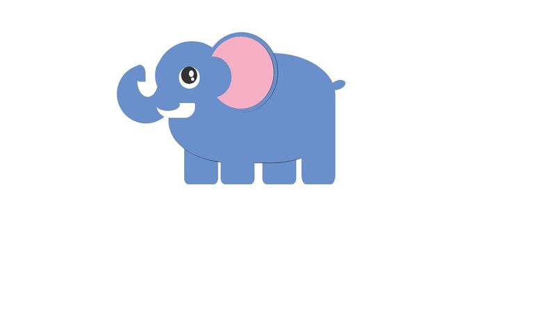 #dailycssimages . Day 2. Pure CSS Elephant