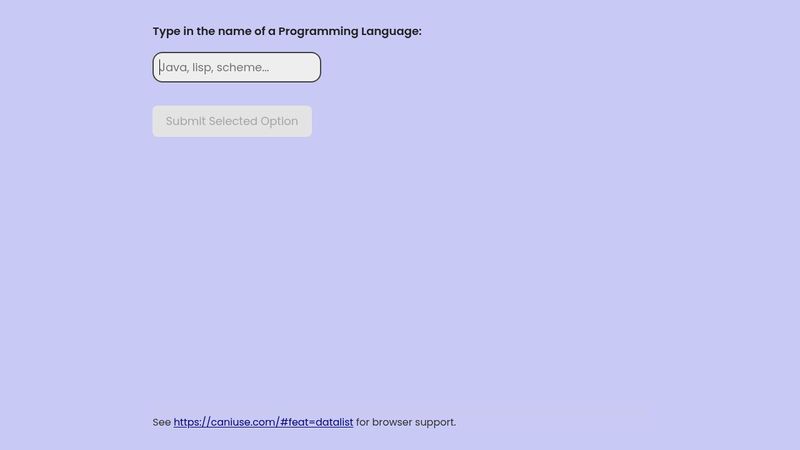 Autocomplete input with the HTML5 Datalist using AJAX