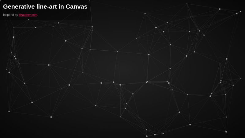 Generative line-art in Canvas