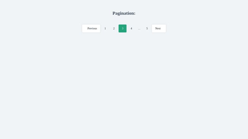 Pagination with Next/Prev Buttons and Dots
