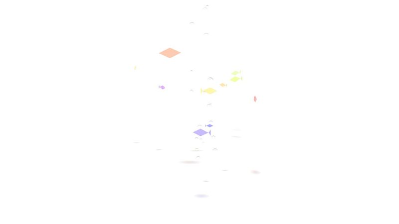 Fish and bubble CSS & JavaScript animation