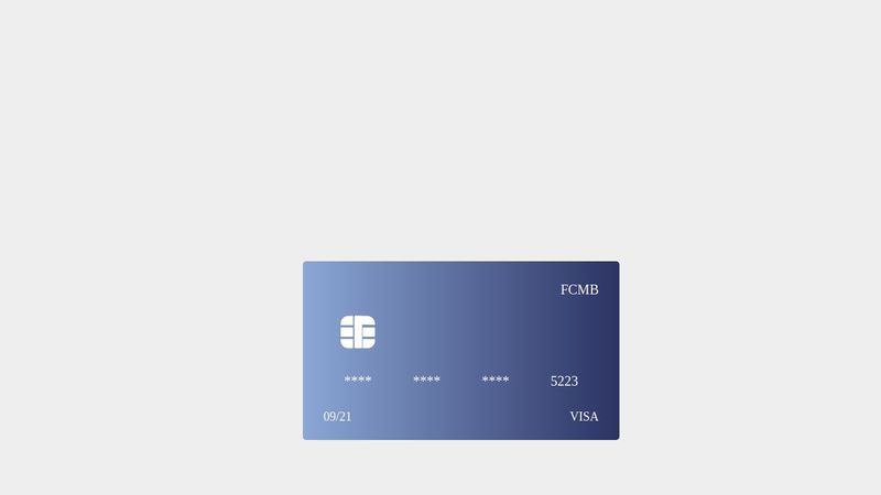 CSS Credit Card
