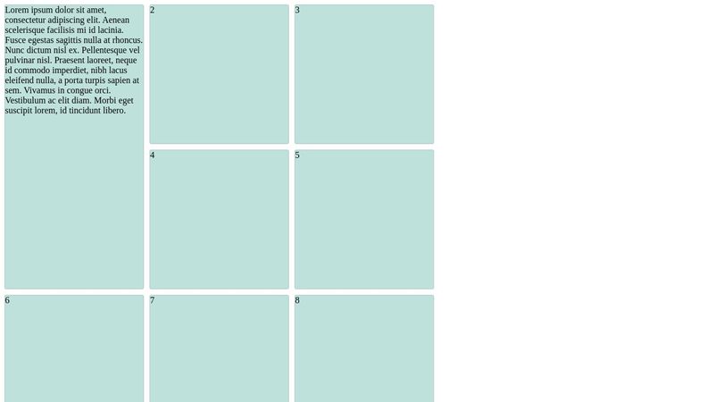 Interactive Grid Layout