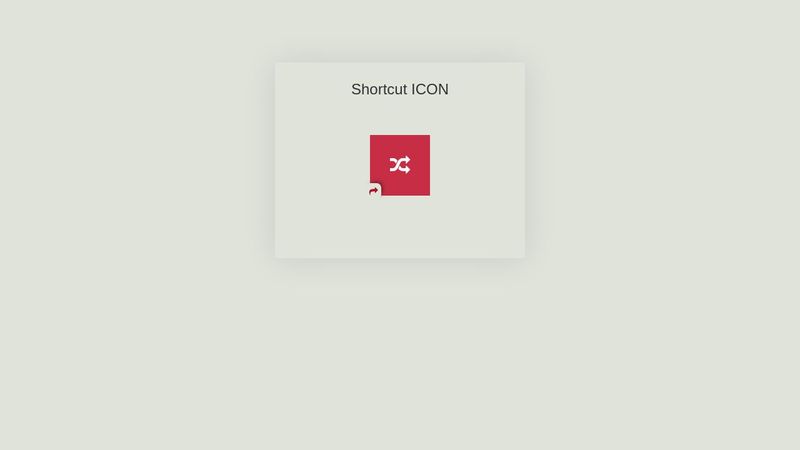 Shortcut Icon using HTML & CSS with Tooltip