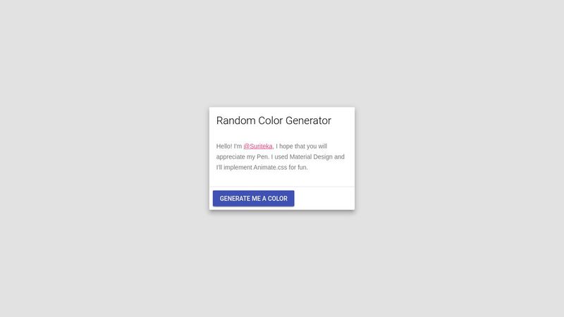 Random Color Generator