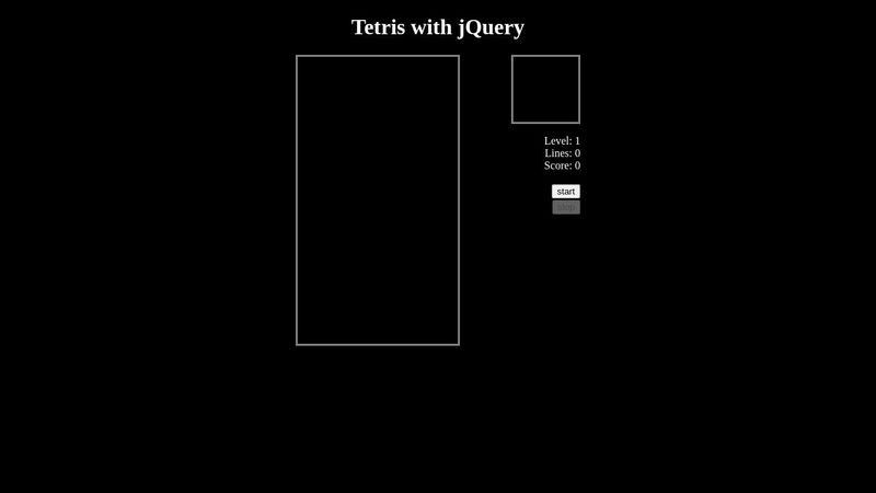 Tetris with jQuery