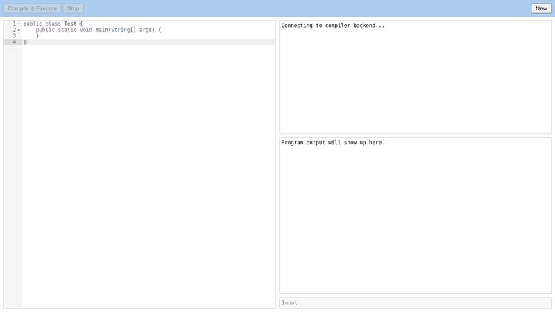 Java Playground UI Demo