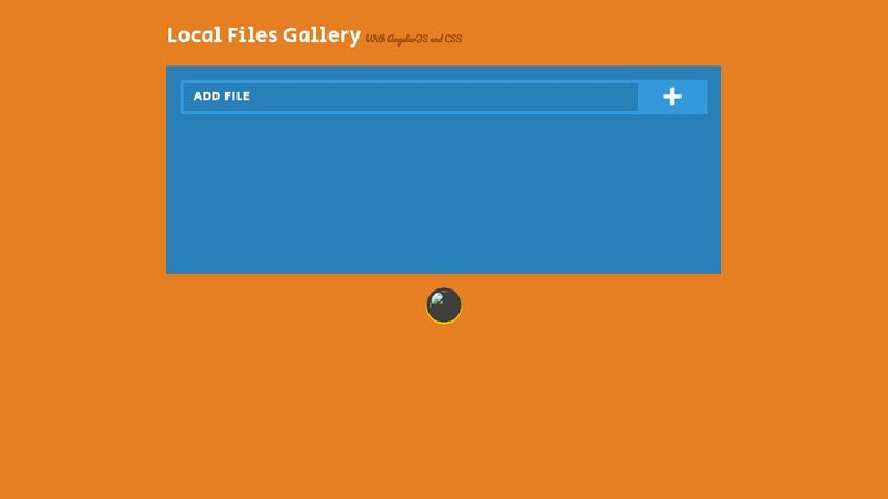 Local Files Gallery With AngularJS and CSS