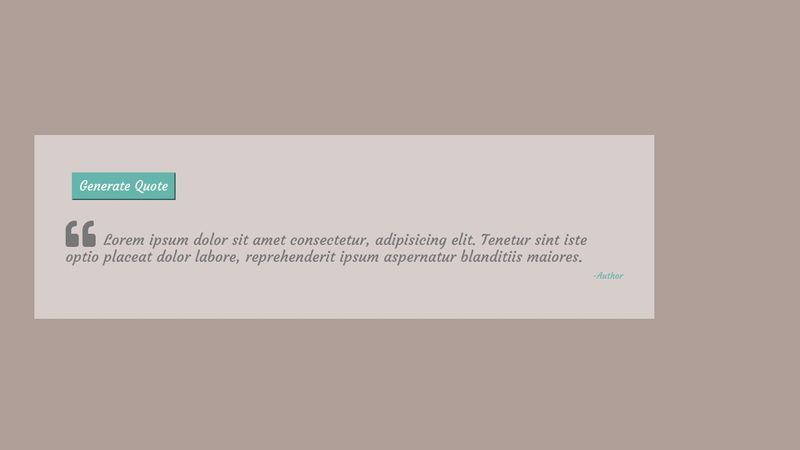 Display Quotes || Javascript