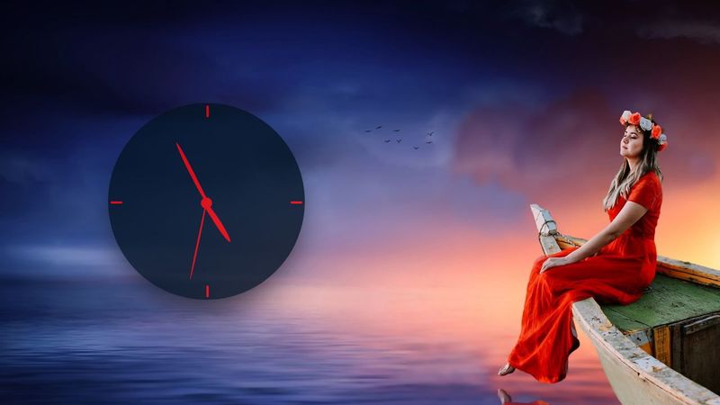 clock with pure javascript and css3