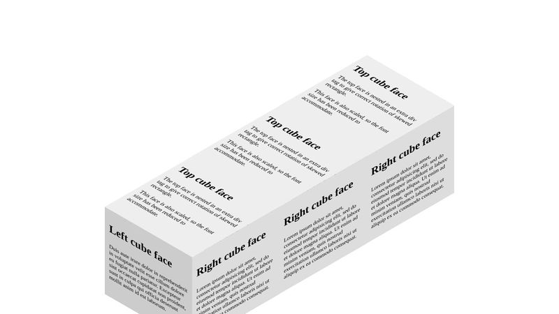 Creating a 3D Cube using 2D CSS transformations