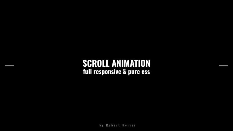CSS/responsive horizontal line scroll animation