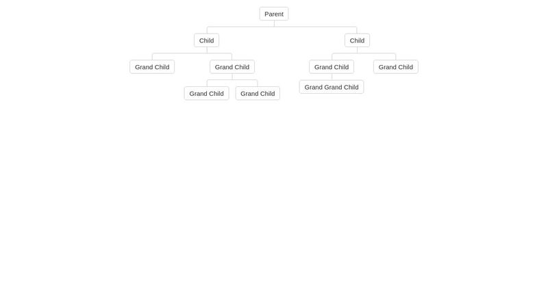 Pure CSS Tree Diagram