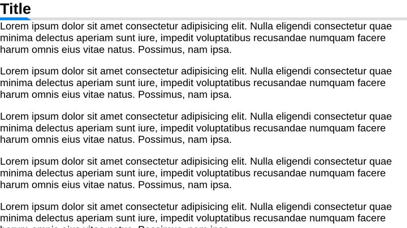 Pure CSS Scroll Indicator