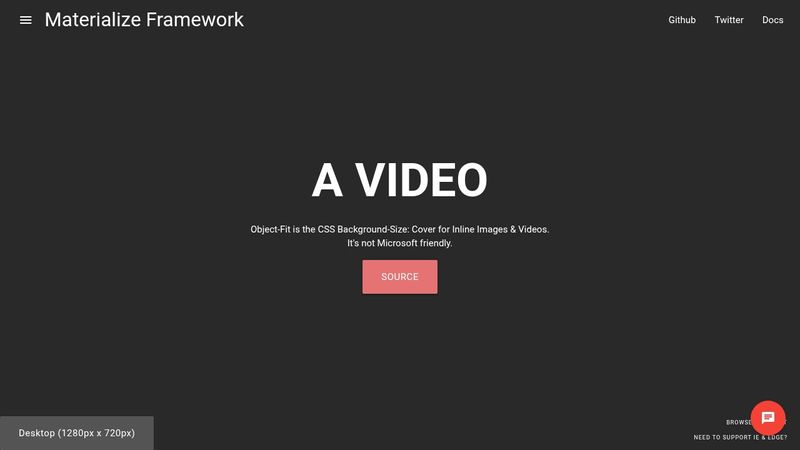 Materialize - Transparent Navbar