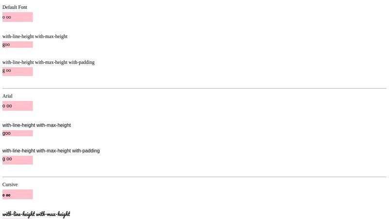 scrollHeight offsetHeight & font descenders