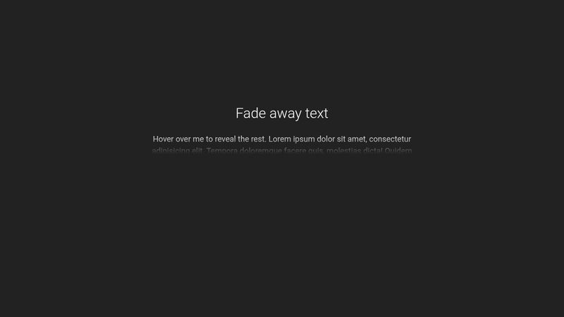 Fading text with CSS blend modes