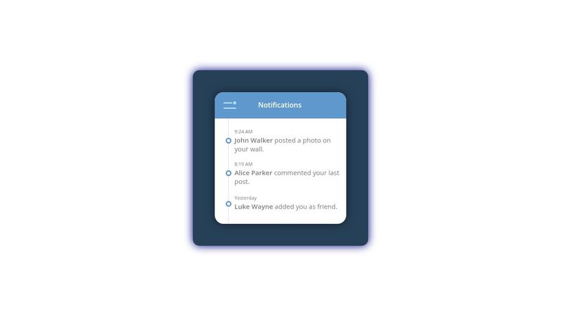Simple Notification Frame