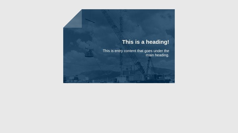 CSS Fold Over Corner Details