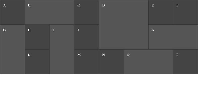 CSS Grid Mosaic - Organic Layout (+responsive)