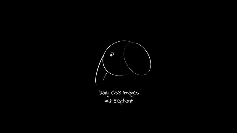 Daily CSS Images #2: Elephant