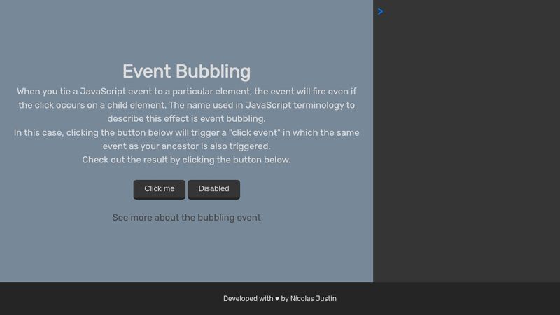 Event Bubbling JavaScript
