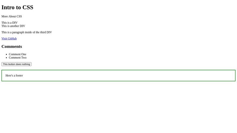 Intro to CSS Lesson Starter