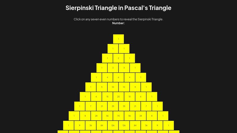 Sierpinski Triangle in Pascal's Triangle