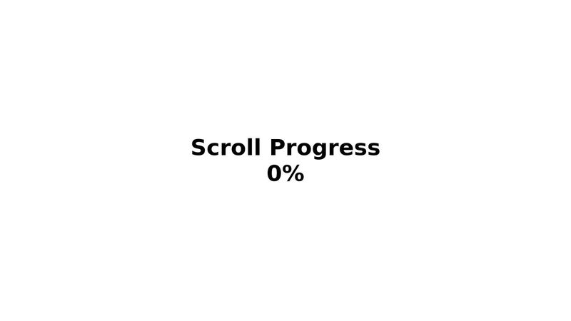 CSS only scroll progress