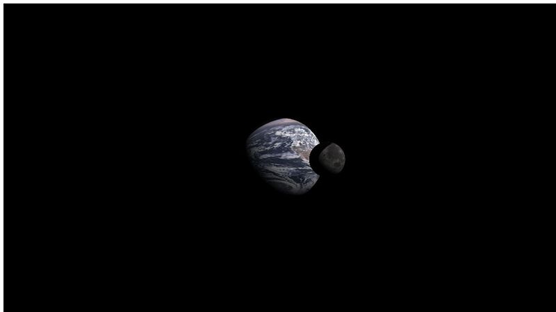 Earth and Moon Animation with Three.js