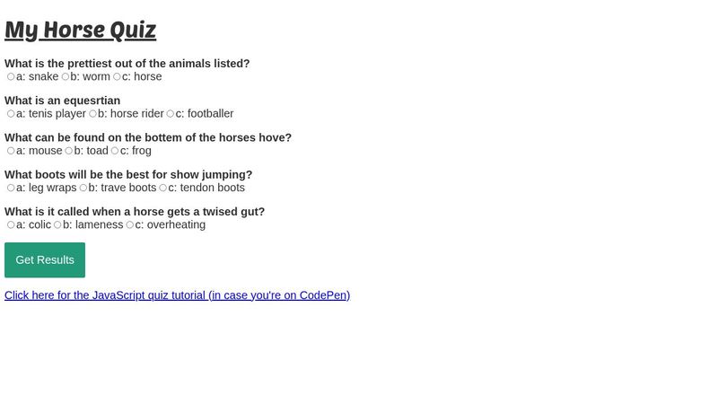 Simple JavaScript Quiz