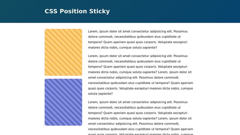 Creating Sticky Sidebars in CSS | Tips and Troubleshooting
