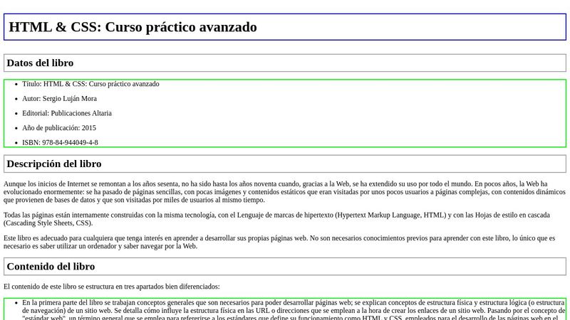 CSS: Curso práctico avanzado