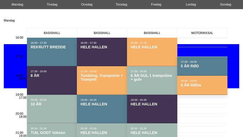 Jquery responsive timetable