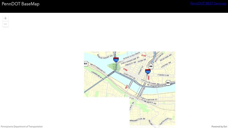 PennDOT Basemap in ArcGIS JS API