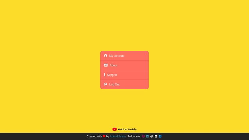 Awesome accordion menu using only HTML & CSS