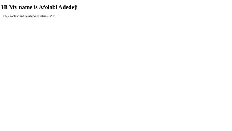 Afolabi Adedeji Submission