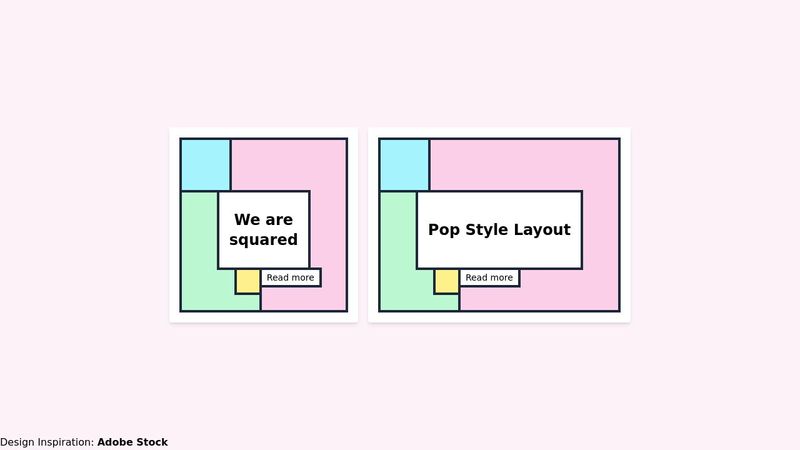 Tailwind CSS: Square Pop Cards