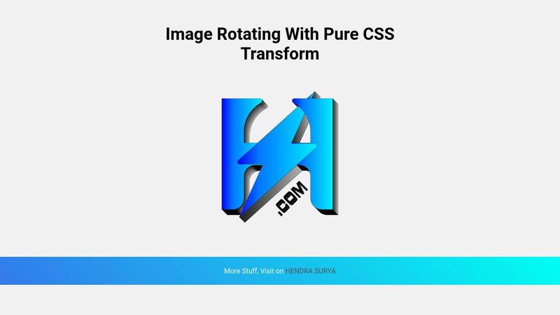 Image Rotating With Pure CSS Transform