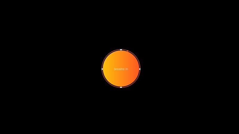 Calm App Meditation Breathe Bubble | CSS Animation