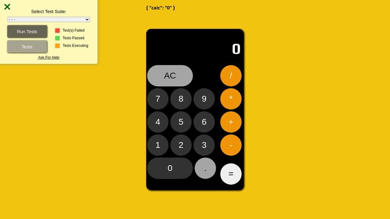 Calculator with React (freeCodeCamp)