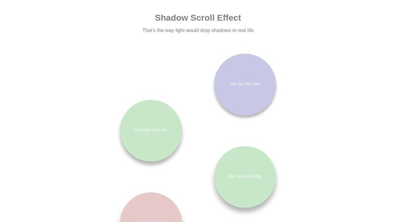 Give CSS-Shadow 3d-light effect