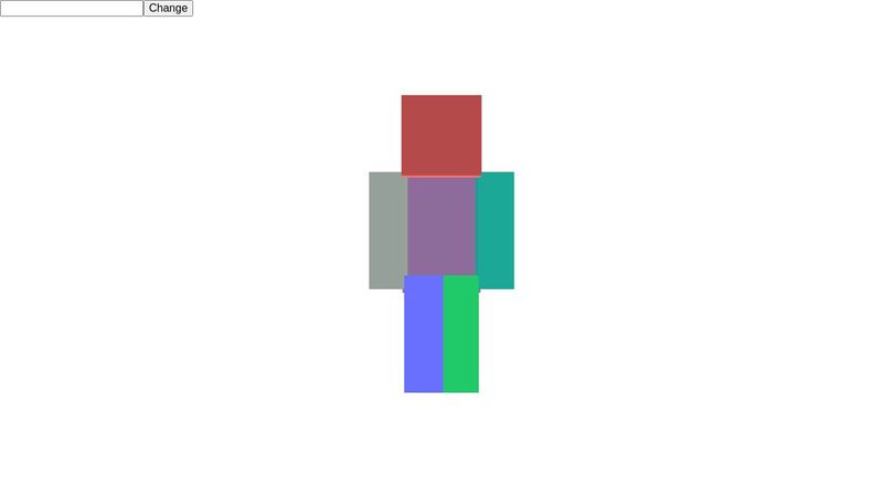 Pure css minecraft skin viewer