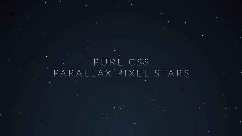 Parallax Star background in CSS